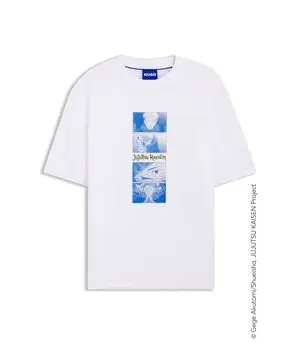Hugo X Jujutsu Kaisen T-shirt With Character Print - White