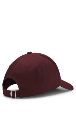 Hugo Cotton-twill Cap With Stacked Logo - Light Brown