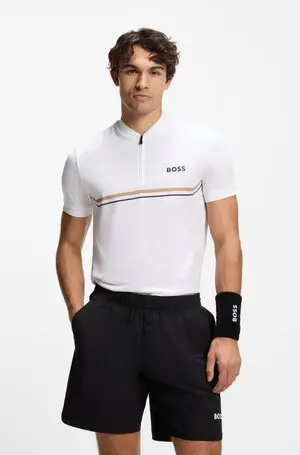 BOSS Polo Shirt With Seamless Bodymapping - White