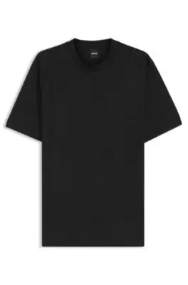 BOSS Regular-fit T-shirt In A Mercerised Cotton Blend - Black