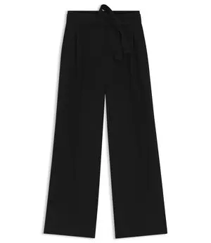 BOSS Relaxed-fit Crepe Trousers - Black