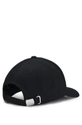 BOSS Cotton Twill Baseball Cap With Embroidered Logo - Black