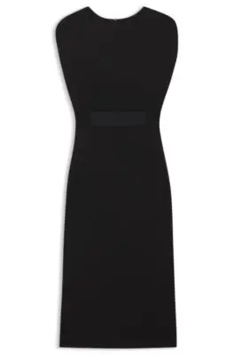 BOSS Stretch Jersey Dress With Waistband Detail