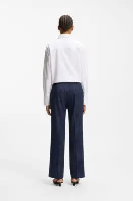Hugo Slim-fit Pinstripe Trousers