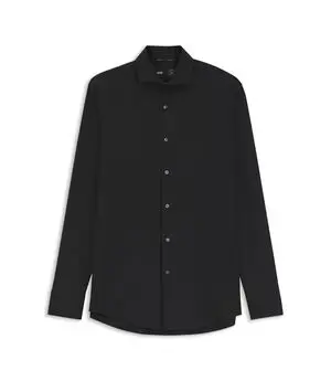 BOSS Slim-fit Shirt In Easy-iron Cotton-blend Poplin - Black