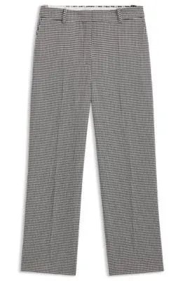 Hugo Houndstooth Straight-leg Trousers