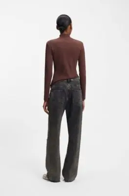 Hugo Relaxed-fit Rigid Denim Jeans