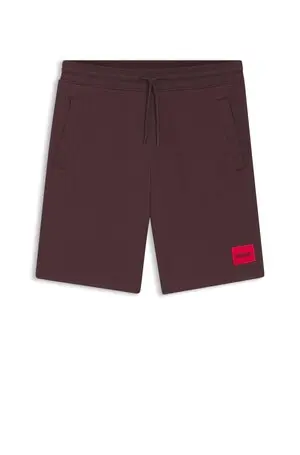 Hugo Cotton Terry Shorts - Light Brown