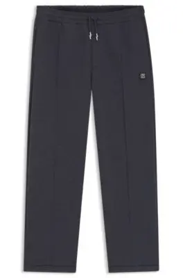 Hugo Pintuck-pleat Relaxed Fit Tracksuit Bottoms - Grey
