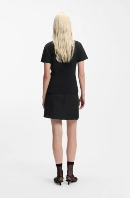 Hugo Heart Logo T-shirt - Black