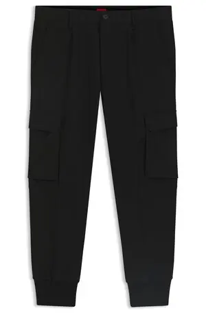 Hugo Slim-fit Cargo Trousers - Black