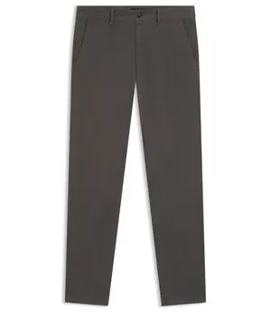 BOSS Slim-fit Stretch Satin Pants - Dark Grey