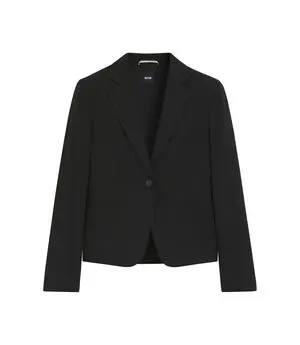 BOSS Italian-made Virgin Wool Blazer - Black