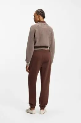 Hugo Logo Artwork Tracksuit Bottoms - Brown