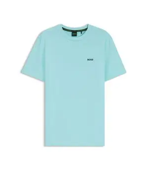 BOSS Stretch-cotton T-shirt Light Blue