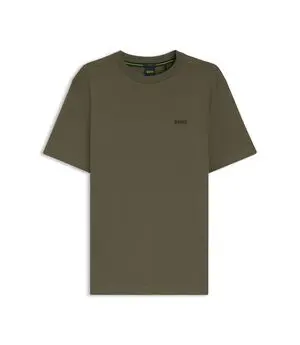BOSS Stretch-cotton T-shirt Light Green