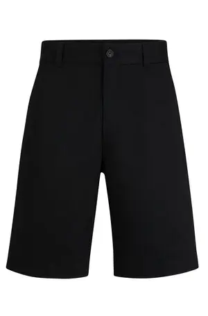 Hugo Regular-fit Slim-leg Shorts - Black