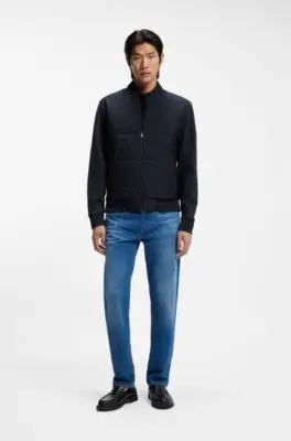 BOSS Zip-up Sweatshirt With Padded Front
