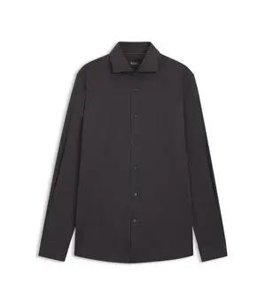 BOSS Slim-fit Shirt In Italian-made Cotton - Grey