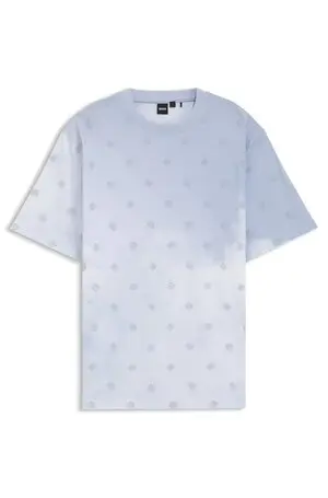 BOSS Interlock-cotton T-shirt With Double B Monograms