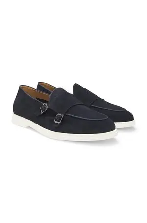 BOSS Suede Monk Strap Shoe
