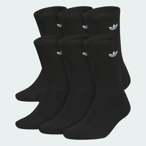 Adidas Originals Trefoil 2.0 Crew 6-pack - Black