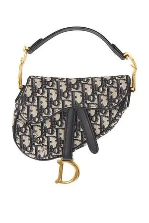 Dior Trotter Oblique Saddle Bag - Navy