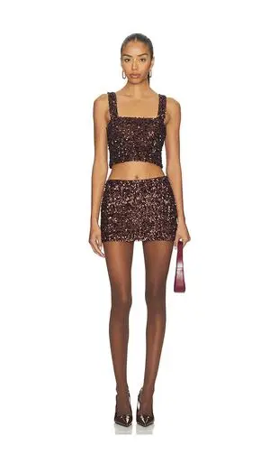SNDYS Asher Sequin Crop Top