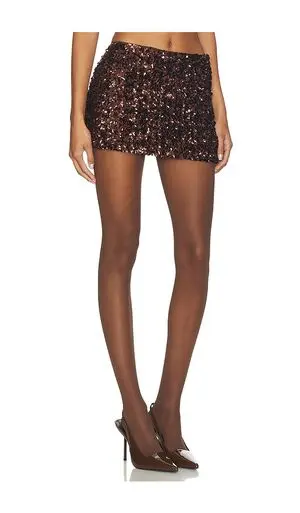 SNDYS Asher Sequin Micro Mini Skirt