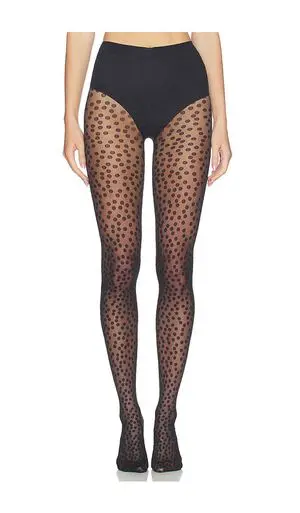 Wolford Sweet Dots Tights - Black