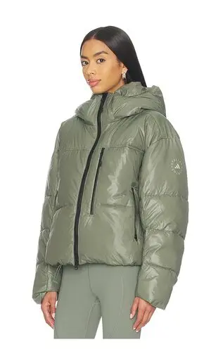 Adidas By Stella McCartney True Nature Short Padded Jacket - Stone Green