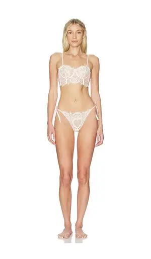 Free People X Intimately Sweet Love Balconette Bra In Ivory