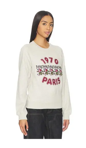 Kenzo Wild Tiger Embroidered Classic Sweatshirt In Light