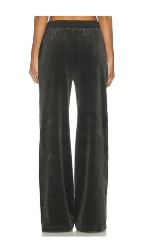 BOBI Ribbed Velour Wide-leg Pants