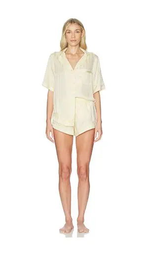 Free People X Sugar Rush Pj Set In Cream - Moonlight
