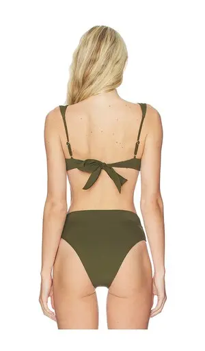AWAY THAT DAY Cannes Bikini Top - Juniper Green