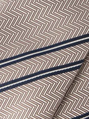 Brunello Cucinelli 7.5cm Striped Herringbone Silk-jacquard Tie - Brown