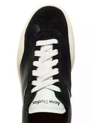 Acne Studios Lace-up Panelled Sneakers - Black