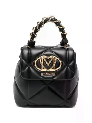 Moschino Quilted Logo Backpack
