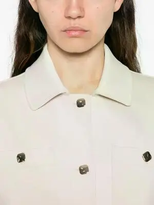 Max Mara Pocket Jersey Jacket - Neutrals