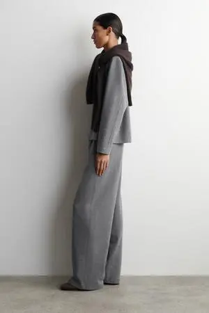 Cos Wide-leg Cotton Joggers - Gray