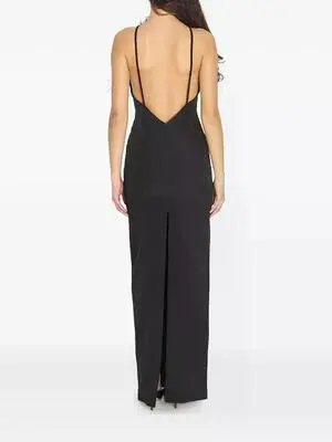 Attico Feather Strap Maxi Dress