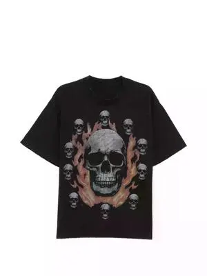 WARMAN Skull Printed T-shirt