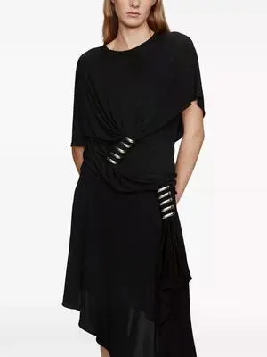 Christopher Esber Coiled Jersey Tee With Metal Embellishments