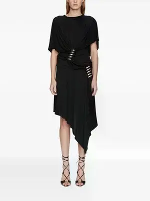 Christopher Esber Coiled Jersey Tee With Metal Embellishments