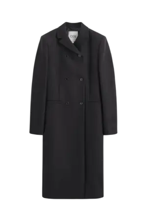 COS Tailored Wool-Twill Long Coat