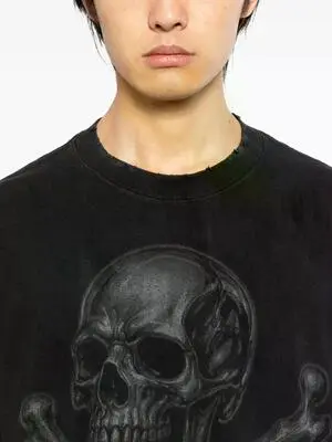 WARMAN Skull Printed T-shirt