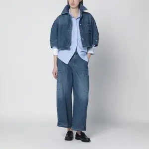 Givenchy Short Cocoon Shirt In Denim