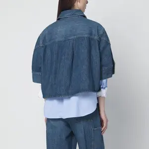 Givenchy Short Cocoon Shirt In Denim