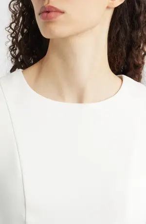 Eliza J Button Detail Fit & Flare Dress